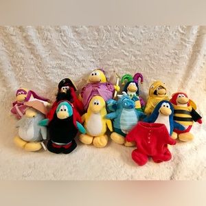 Disney | Toys | 1 Disney Club Penguin Plush Stuffed Dressed Up Costume ...